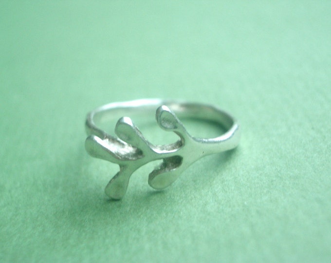 Lithuanian Rue Leaf Ruta Ring Some Sizes Ready to Ship - Etsy