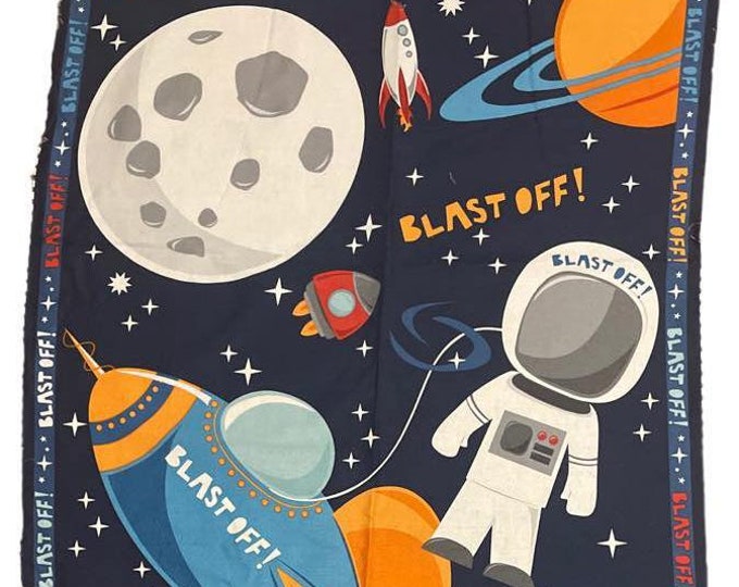 Blast off Astronaut Panel Rockets Planets Solar Stars - Etsy