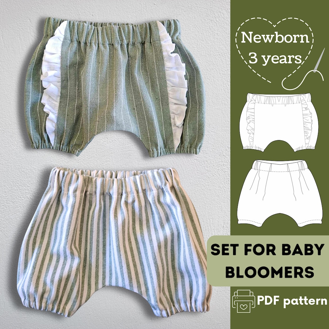 Baby Bloomers Sewing Pattern: Newborn to 3 Years (PDF Pattern) - Etsy