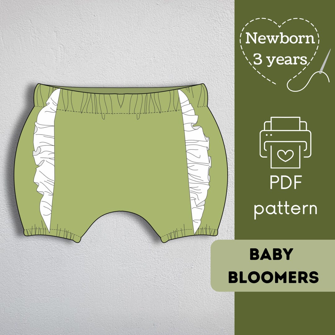 Baby Bloomers Sewing Pattern: Newborn to 3 Years (PDF Pattern) - Etsy