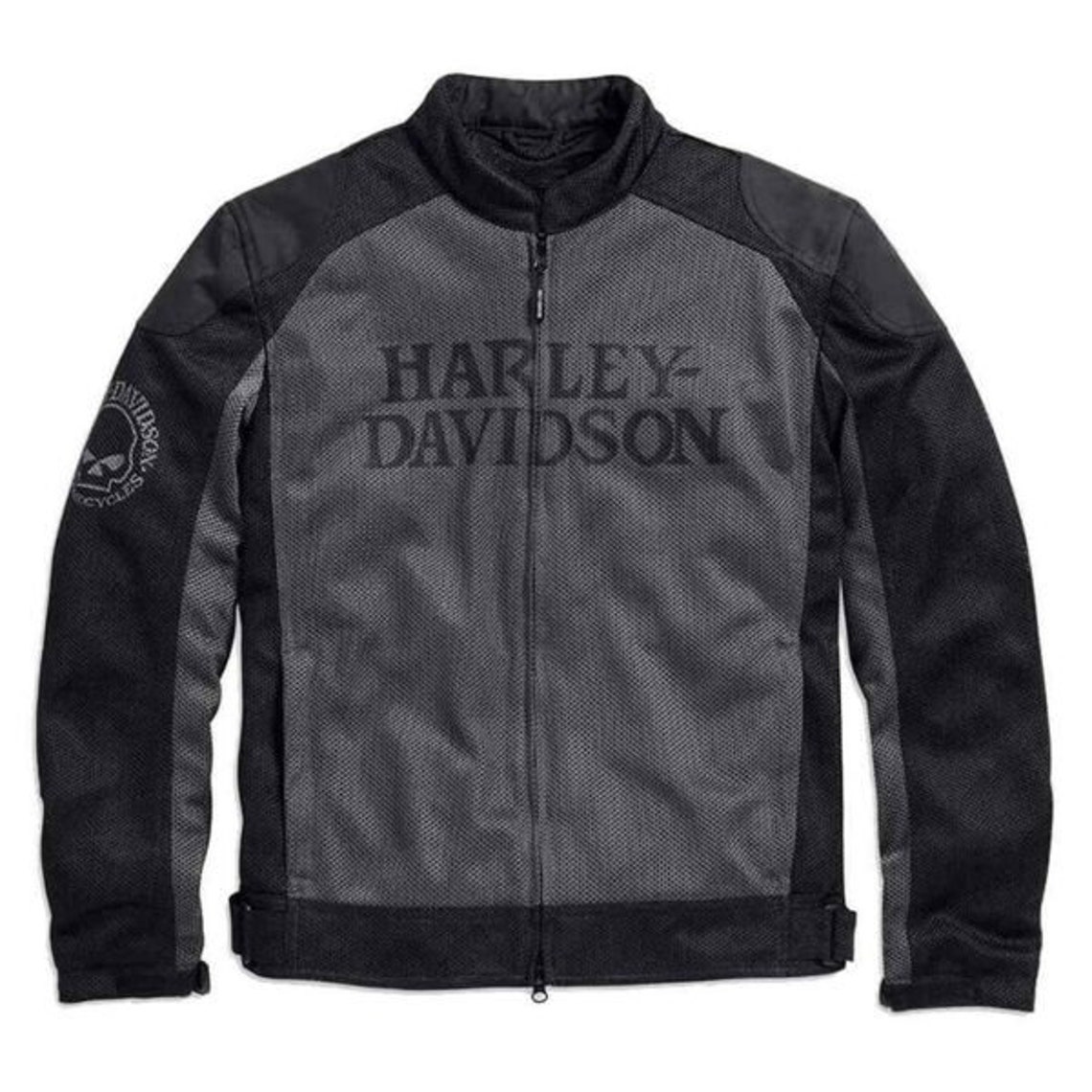 Mens Motorcycle Jacket Mesh Riding Jacket Biker Jacket Men Grey & Black ...