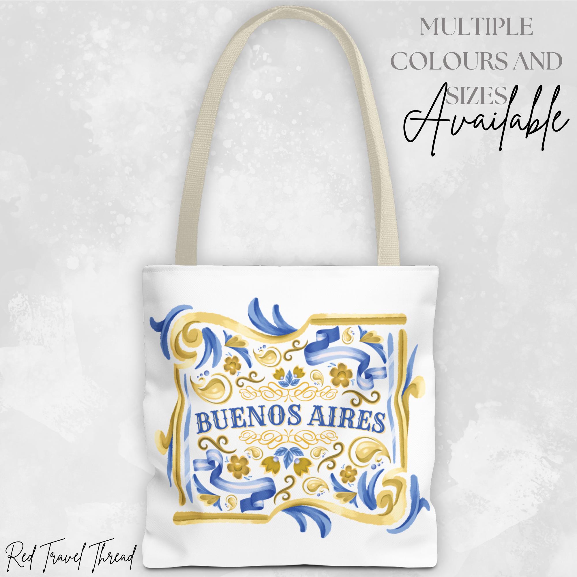 Buenos Aires Argentina Tote Bag | Buenos Aire Traditional Fileteado Art ...