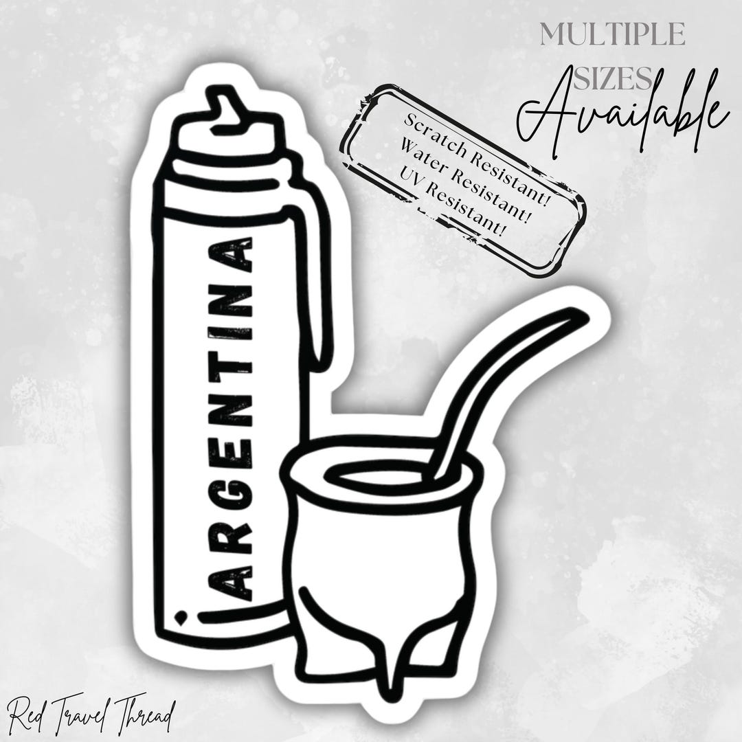 Argentina Yerba Mate Sticker | Travel Sticker | Laptop Decal | Laptop ...