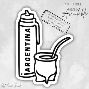 Argentina Yerba Mate Sticker | Travel Sticker | Laptop Decal | Laptop ...