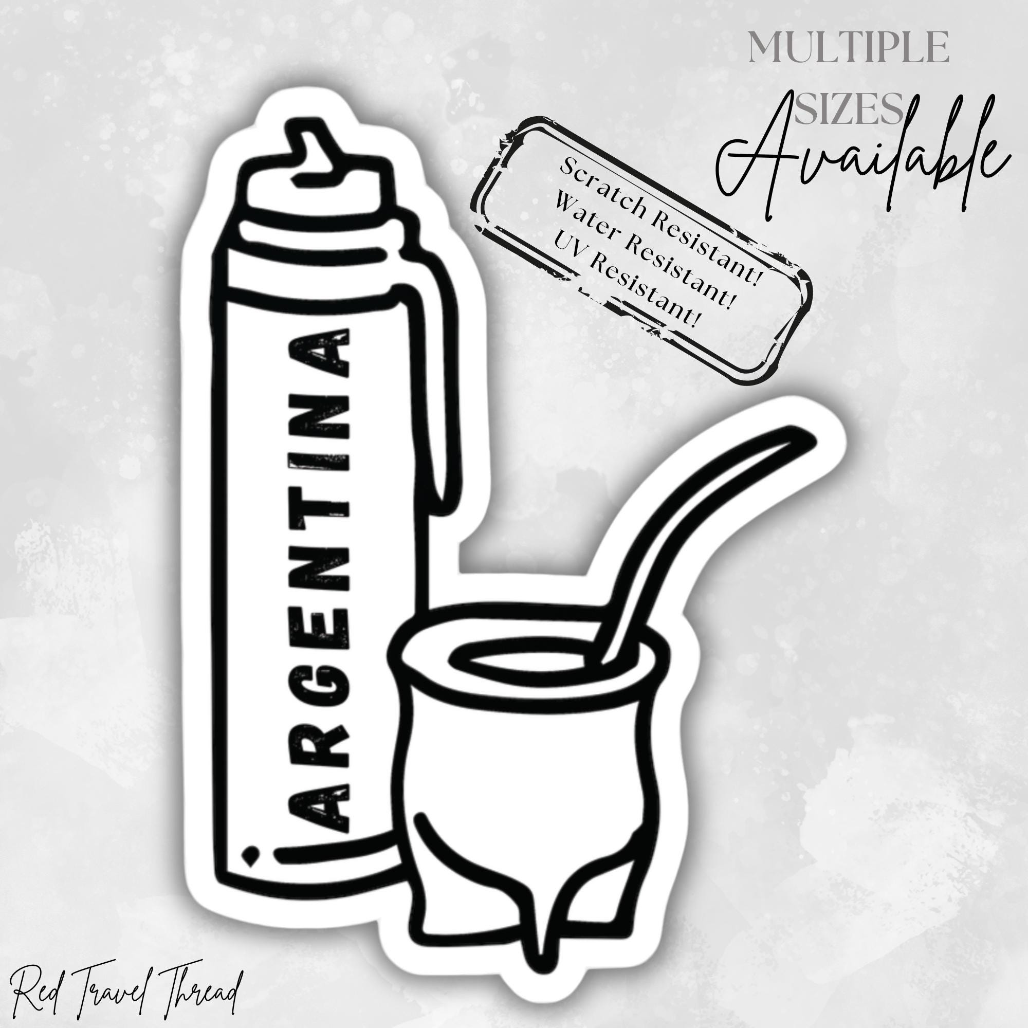 Argentina Yerba Mate Sticker | Travel Sticker | Laptop Decal | Laptop ...