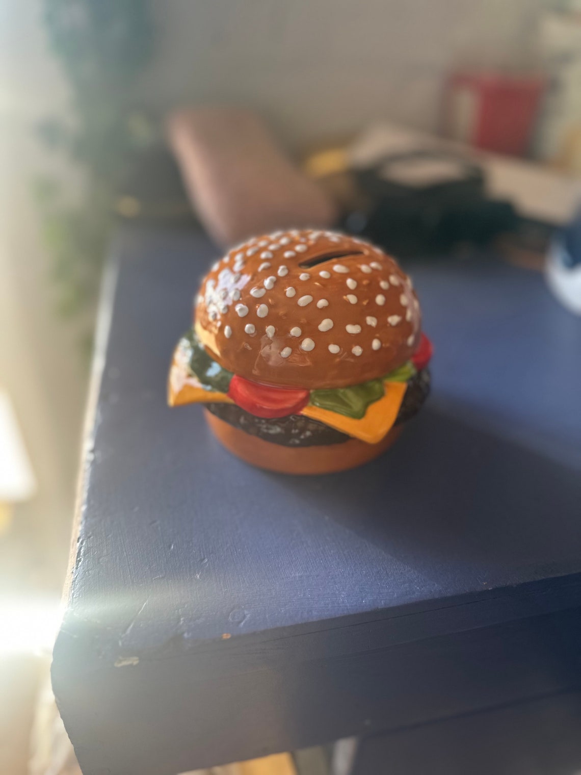 Ceramic Burger Bank - Etsy