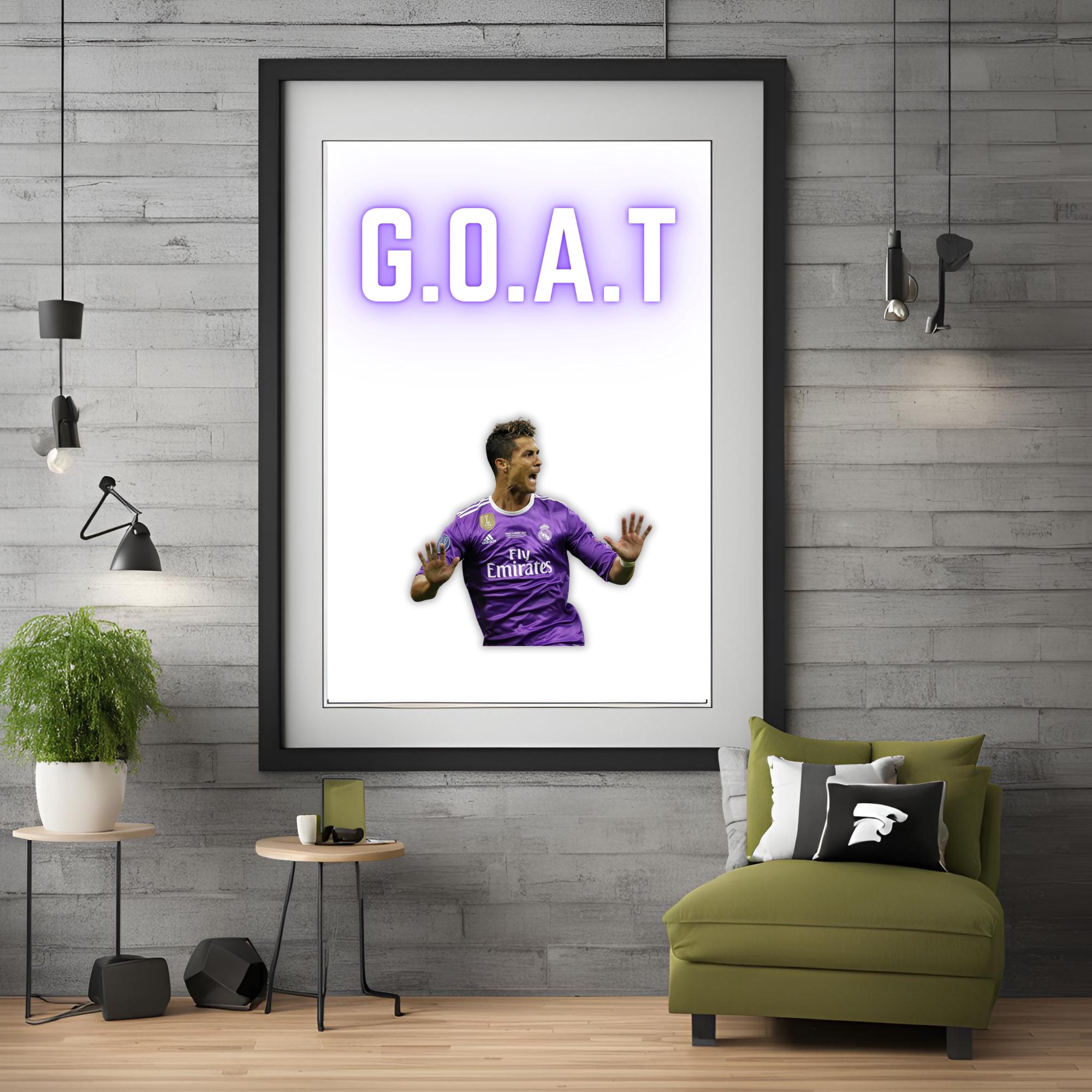 Cristiano Ronaldo Minimalist Art Print: Football Legend, CR7 (digital ...