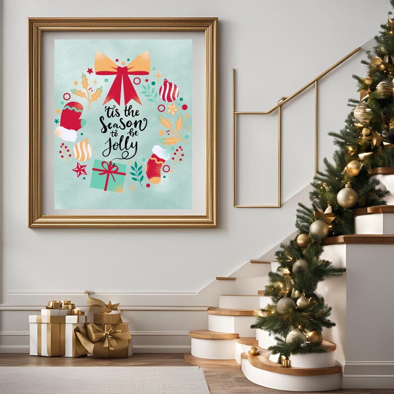 Christmas Quote Art, Festive Art, Christmas Party Digital Print ...