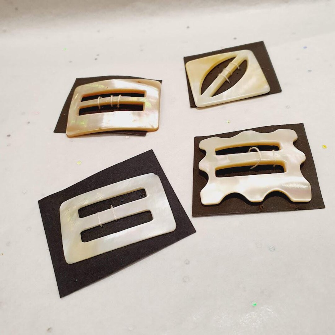 Antique Mother of Pearl Belt Buckle - 1900s Art Deco DIY Buckle - Etsy