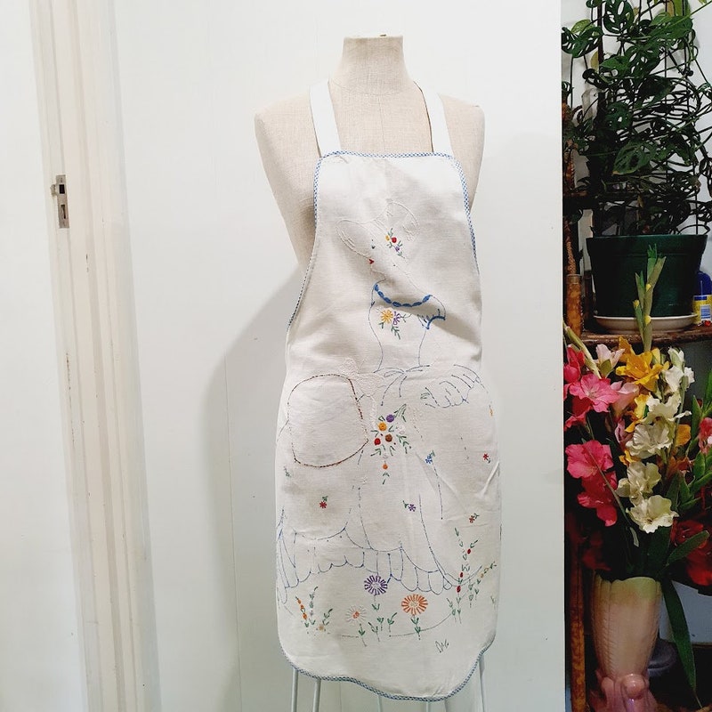 Embroidered Aprons - Etsy Australia