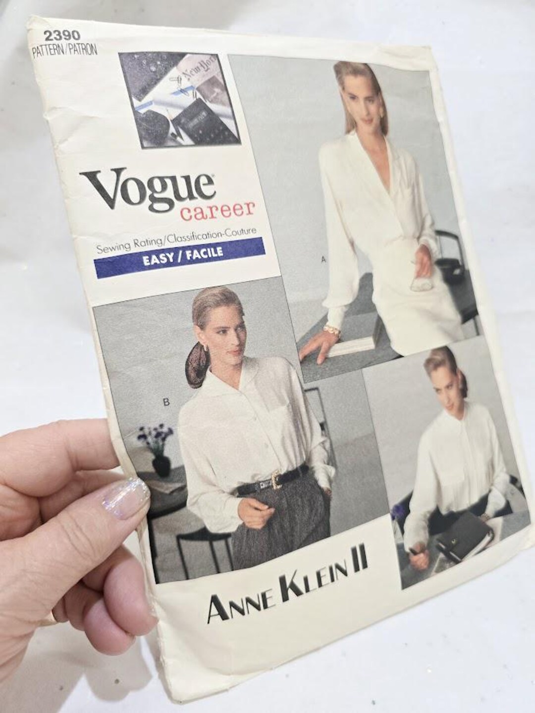Vogue Paper Jacket Pattern 1980s Pattern Anne Klein Original American ...