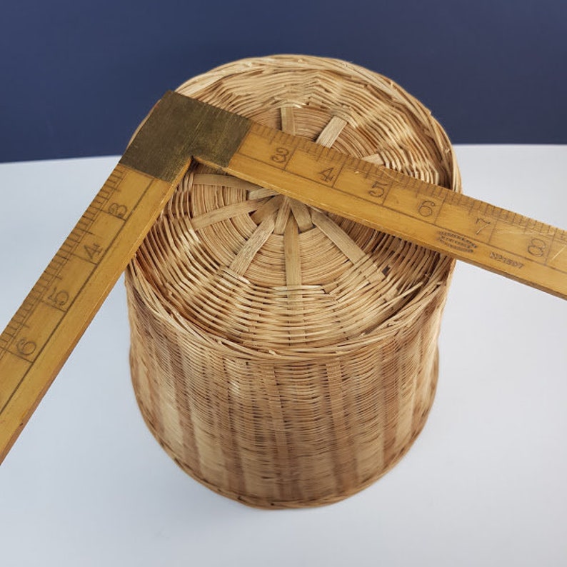 Retro Large Cane Pot Plant Holder Original 1970's Recycle - Etsy