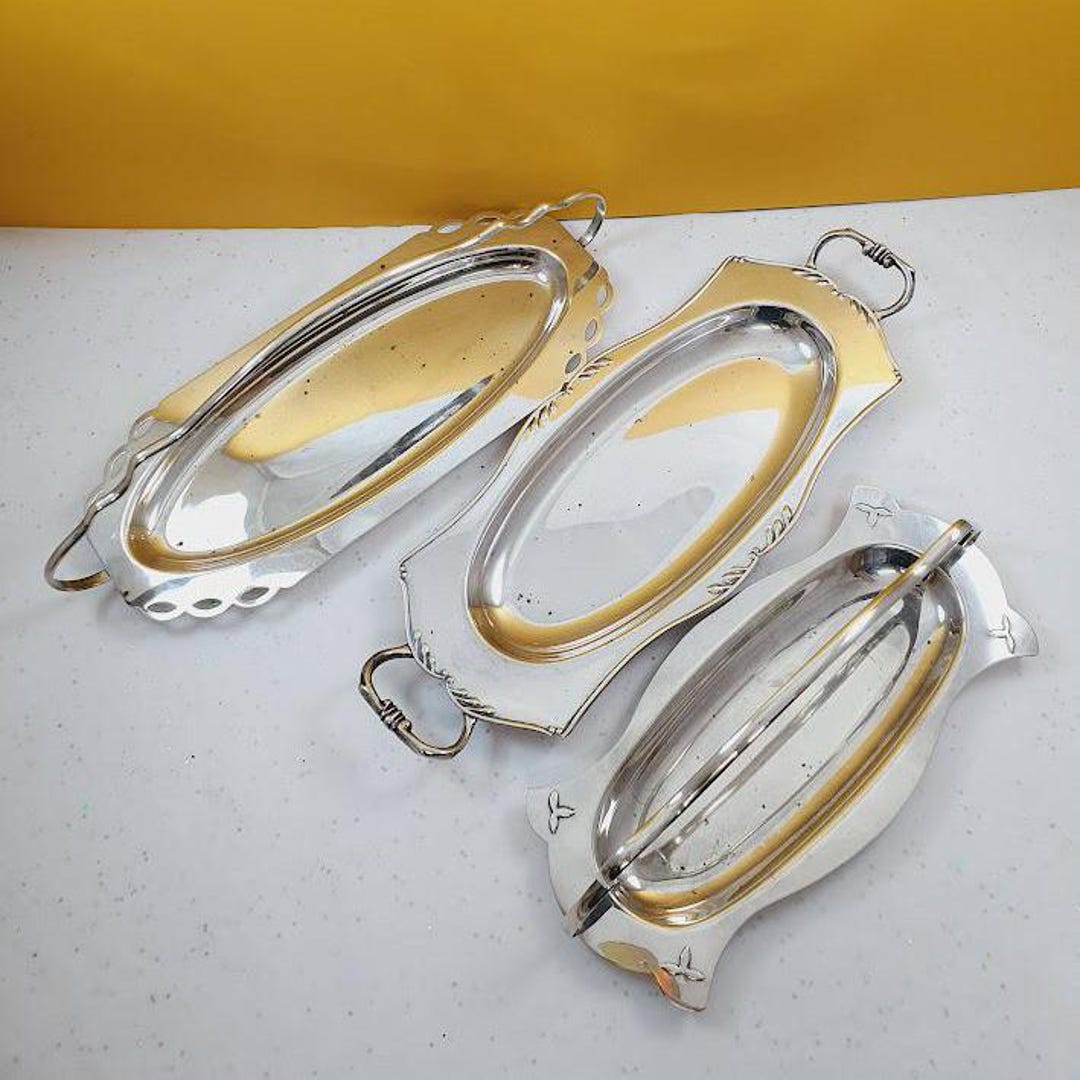 EPNS Art Deco Long Silver Serving Tray 1950's in Excellent Condition ...