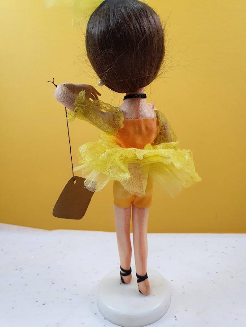 Art Mark Vintage Japan Tiny Ballerina Doll Retro Pose 1960's Big Eye ...