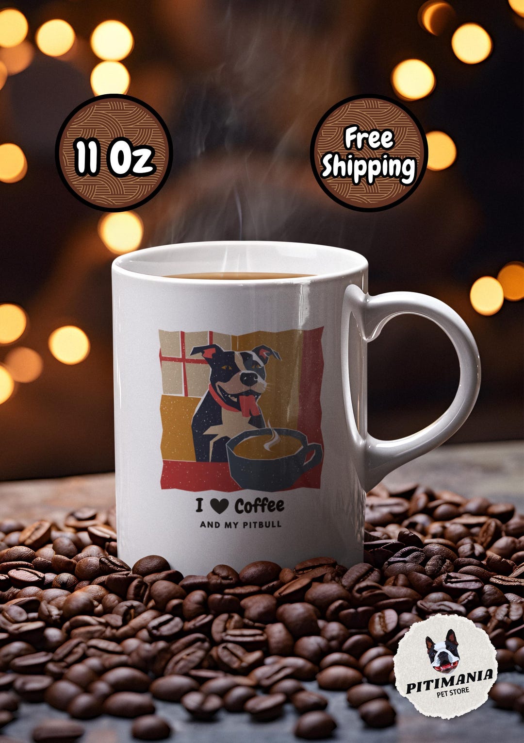 Pitbull & Coffee Love: Mug Collection - Etsy
