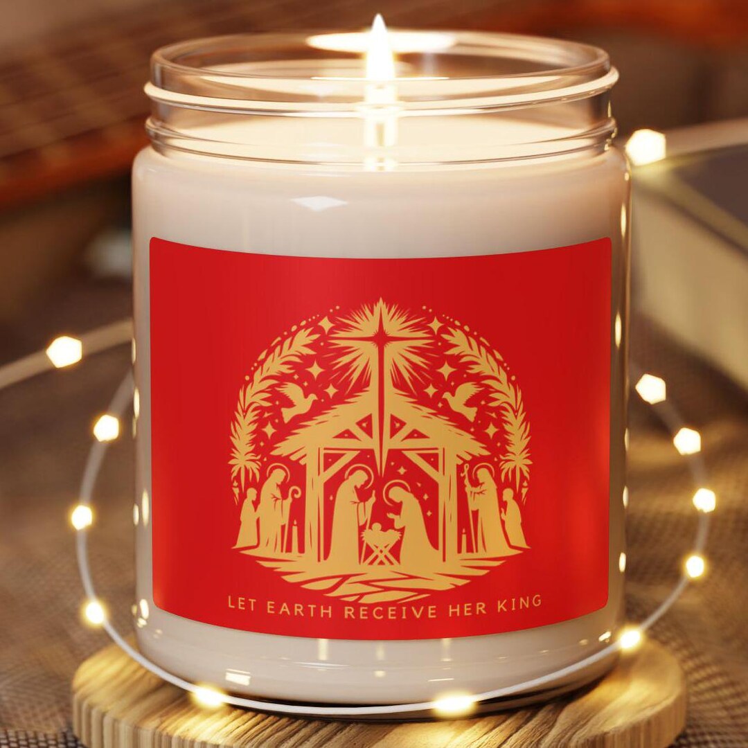 Christmas Nativity Candle, Christmas Gift, Christmas Home Decor ...
