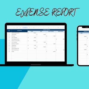 Expense Report, Google Sheets Template for Business and Personal Budget ...