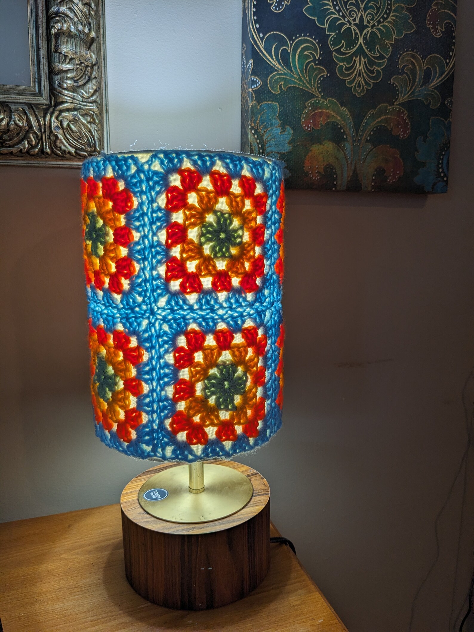 Granny Square Lamp - Etsy