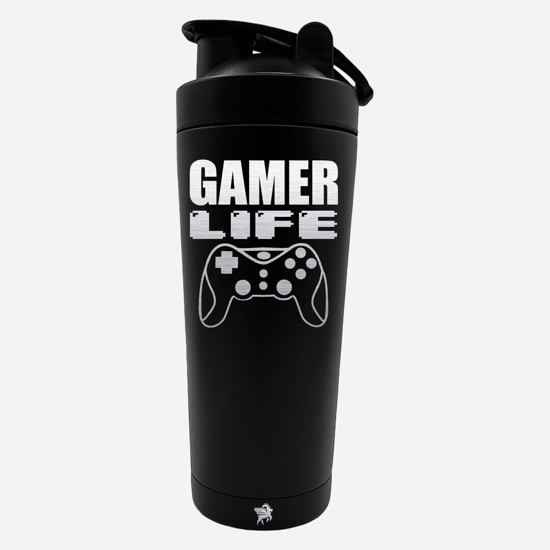 Stainless Steel Shaker Gamer Life 750ml Laser Engraving Stainbock - Etsy