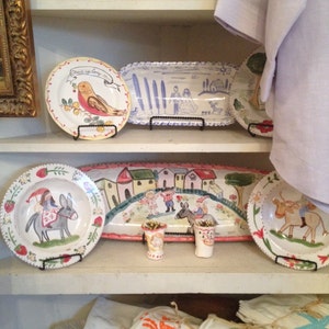Ceramic Robin Plate ,"cheer up Carry On" , Handpainted Plate , Ceramic ...