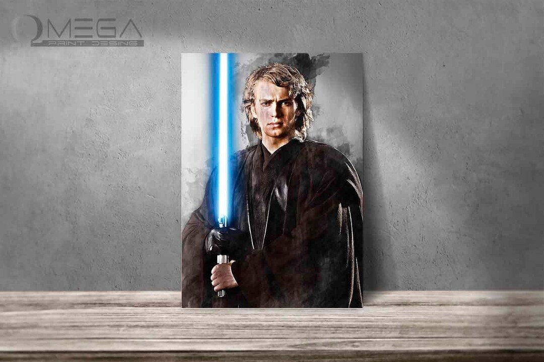 Anakin Poster Anakin Skywalker Canvas Print, Art Print, Wall Art, Man ...