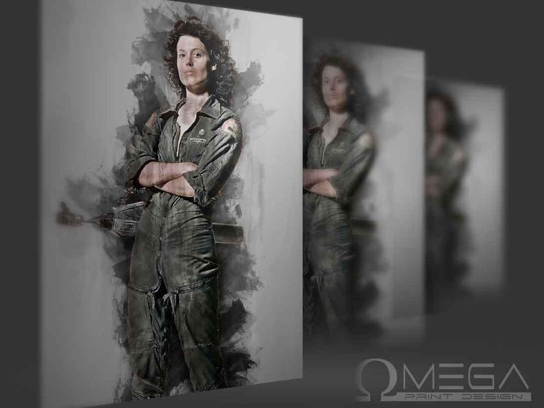 Ellen Ripley Poster Sigourney Weaver Canvas Print, Art Print, Wall Art ...