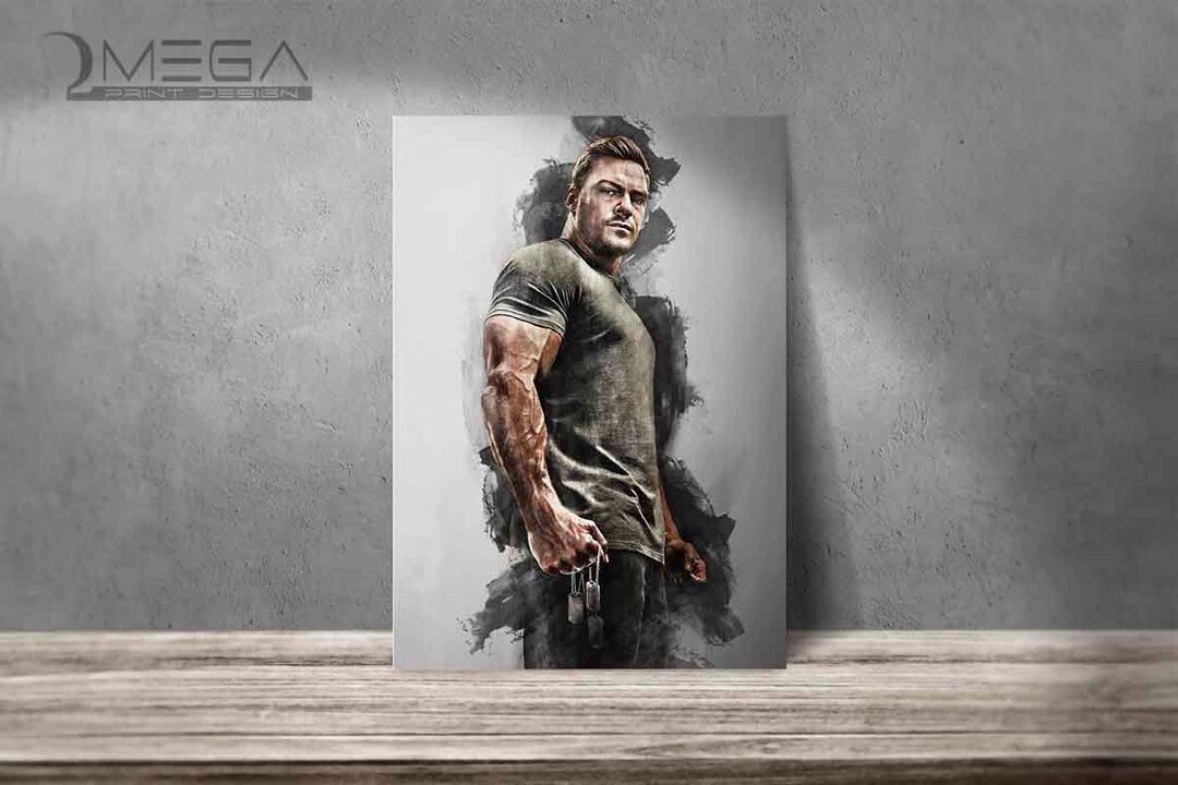 Jack Reacher Poster Alan Ritchson Print, Canvas Print, Art Print, Wall ...