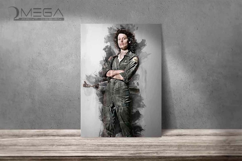 Ellen Ripley Poster Sigourney Weaver Canvas Print, Art Print, Wall Art ...