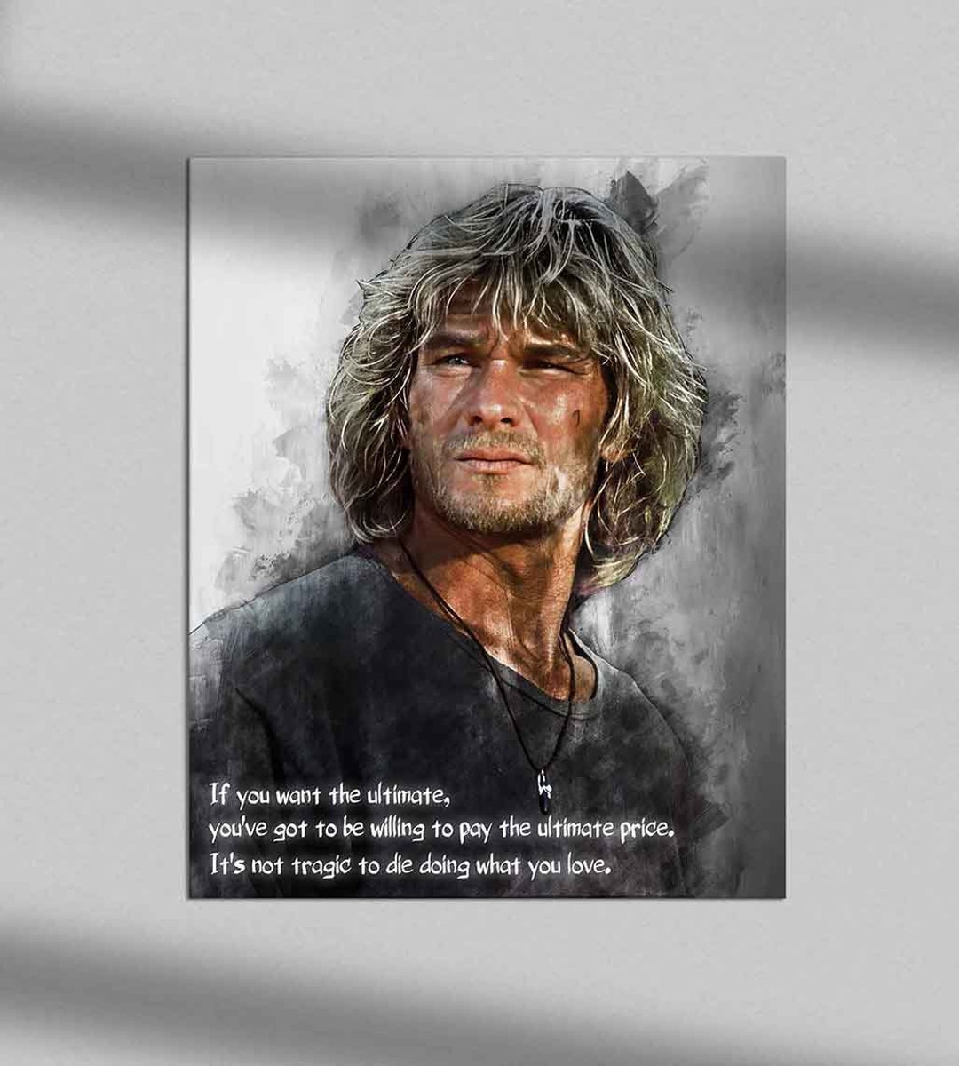 Bodhi Poster Patrick Swayze Print, Point Break Canvas Print, Art Print ...