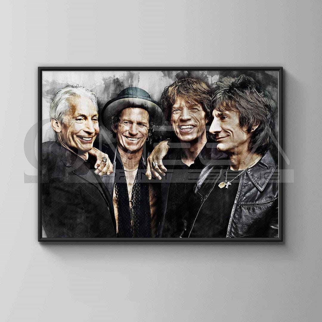 Rolling Stones Poster Rolling Stones Canvas Print, Art Print, Wall Art ...