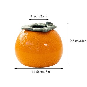 Orange Shaped Ceramic Vase Fruit Inspired Home Decoration Small ...