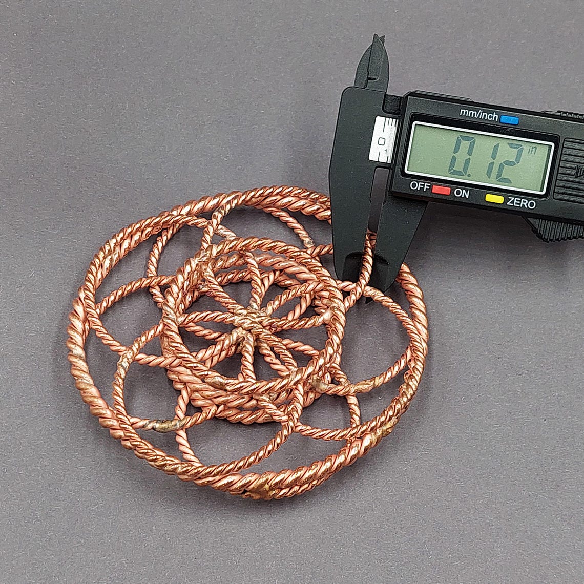177 Mhz Copper Tensor Ring Energy Harmonizer – Sacred Geometry Handmade ...