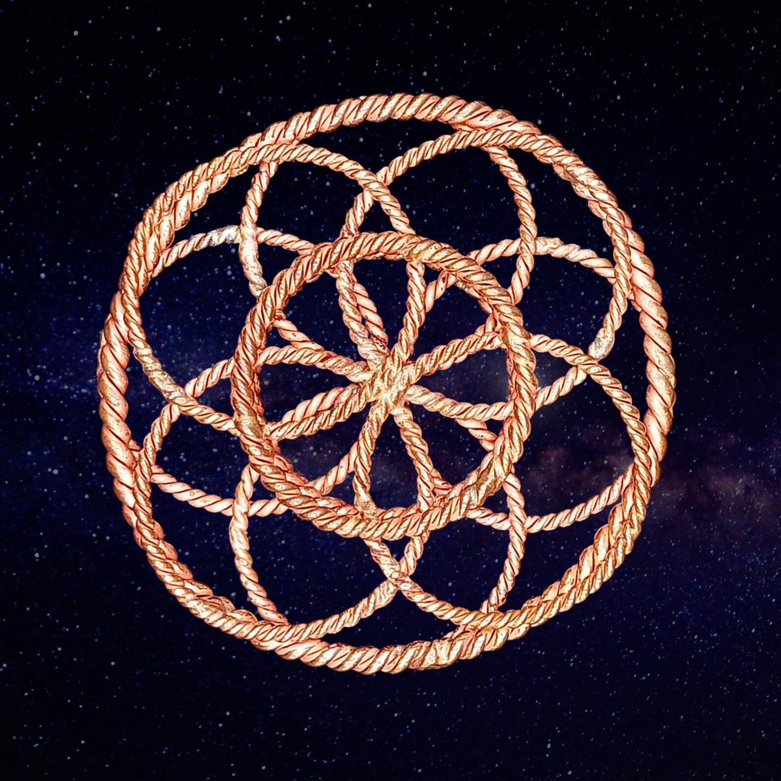177 Mhz Copper Tensor Ring Energy Harmonizer – Sacred Geometry Handmade ...