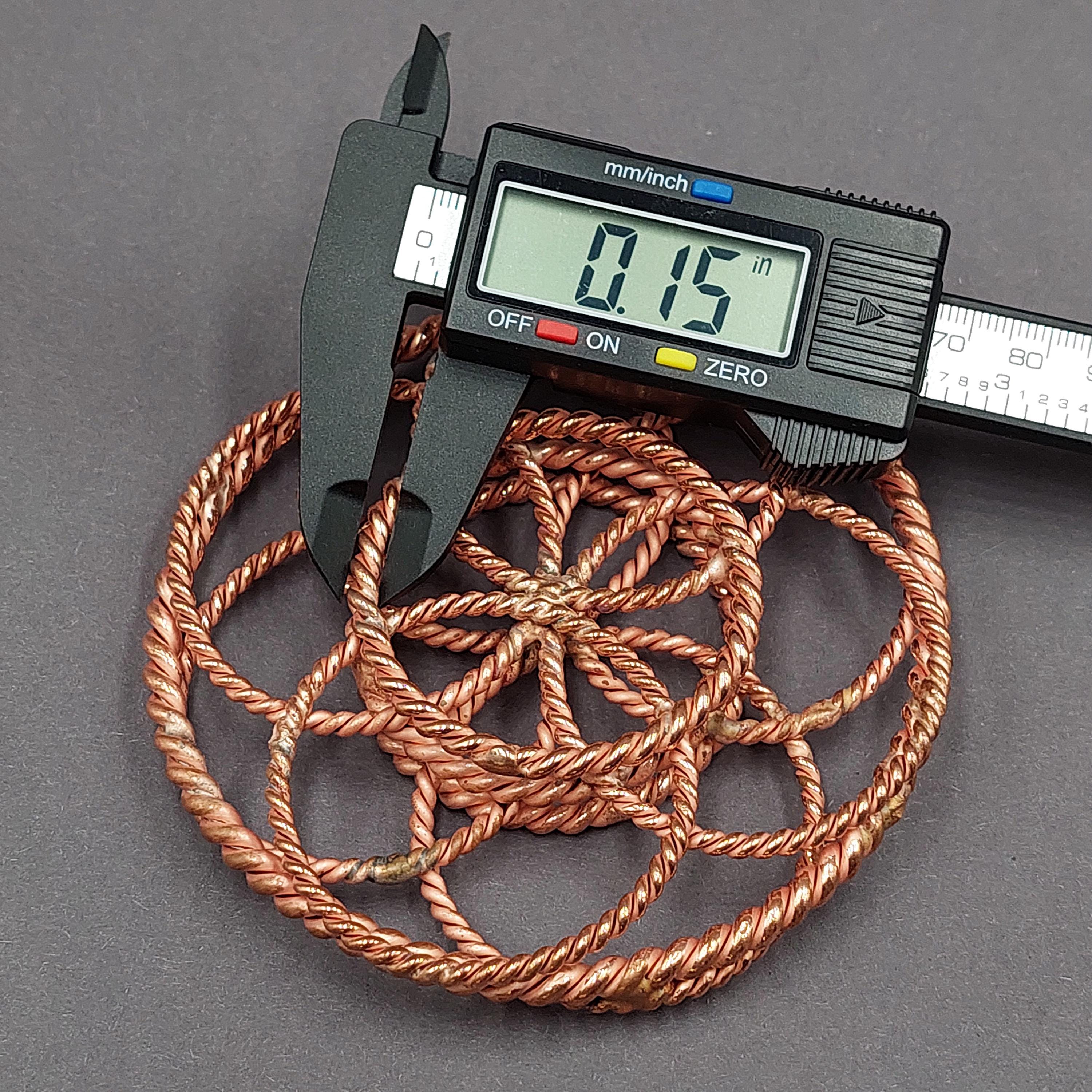 177 Mhz Copper Tensor Ring Energy Harmonizer – Sacred Geometry Handmade ...