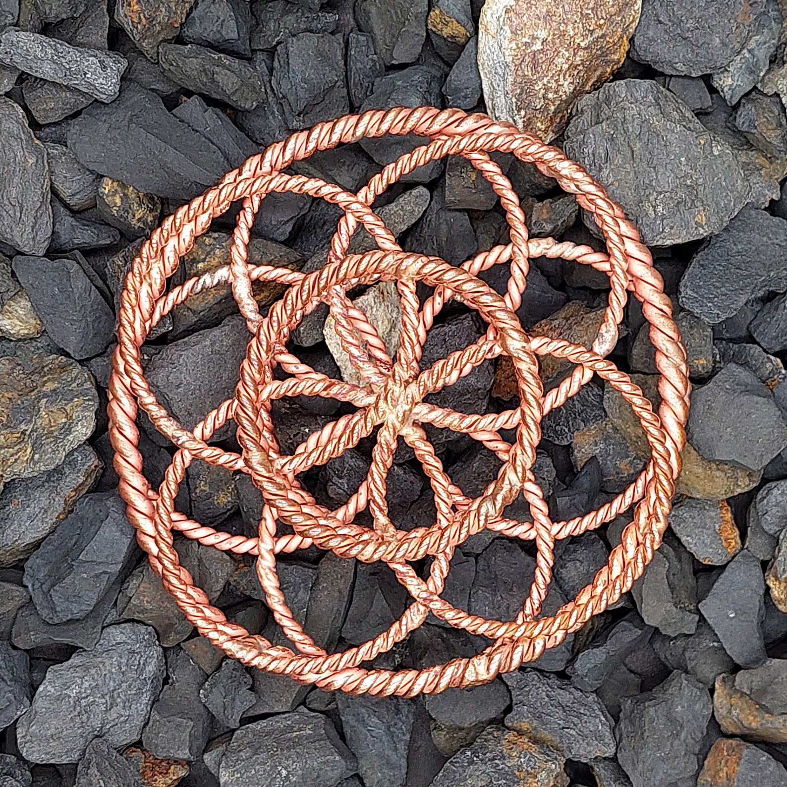 177 Mhz Copper Tensor Ring Energy Harmonizer – Sacred Geometry Handmade ...