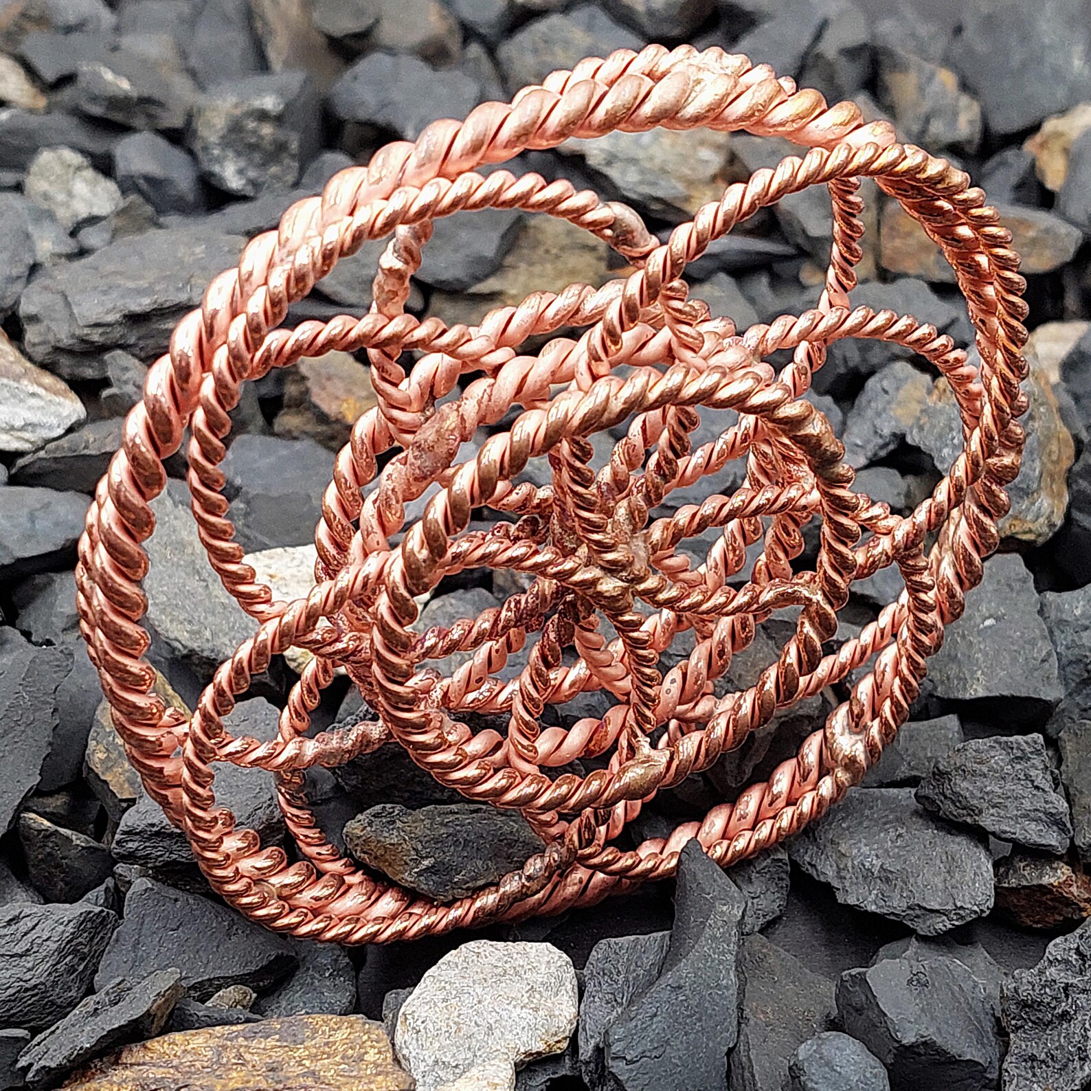 177 Mhz Copper Tensor Ring Energy Harmonizer – Sacred Geometry Handmade ...