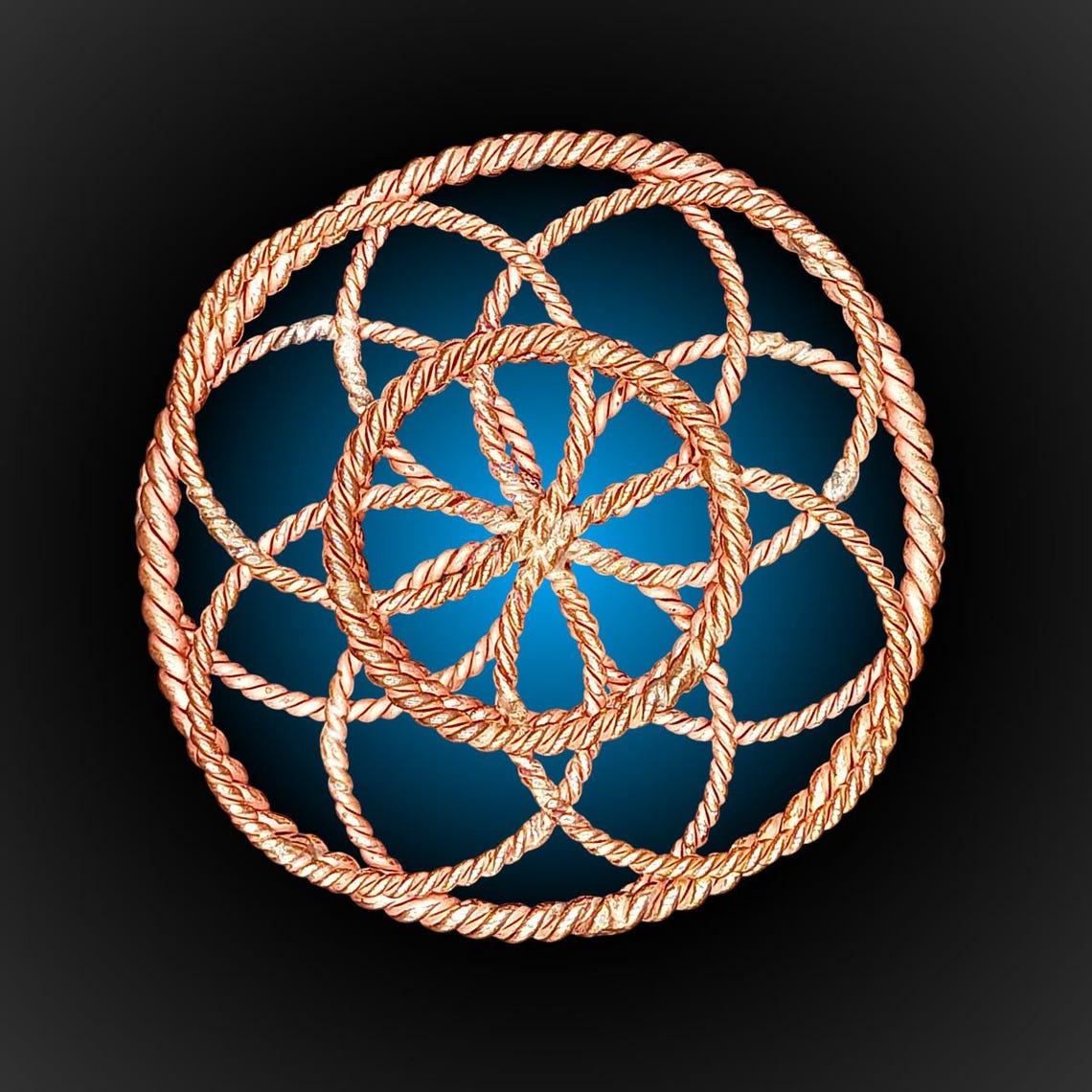 177 Mhz Copper Tensor Ring Energy Harmonizer – Sacred Geometry Handmade ...