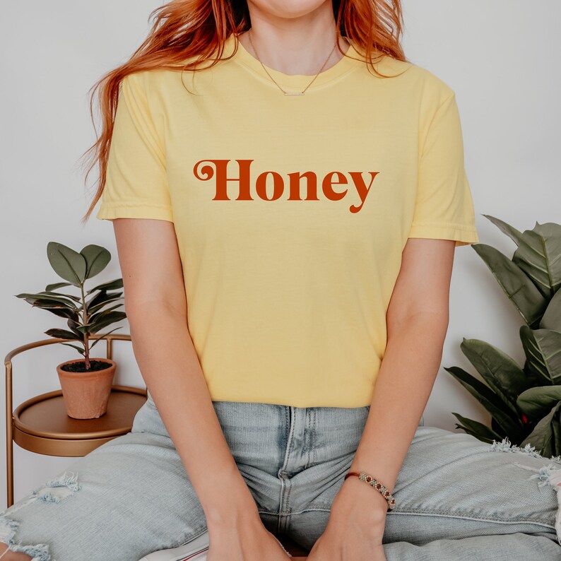 HONEY T-shirt, Comfort Colors, Vintage Shirt, Retro, Aesthetic Tee ...