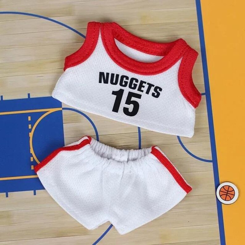 Labubu cute outfit,Labubu Basketball Jersey,Labubu Outfit for 17cm ...