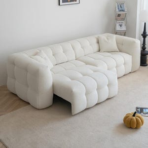 Minimal Electric Extendable Sofa – Luxurious Beige Couch by Salina ...