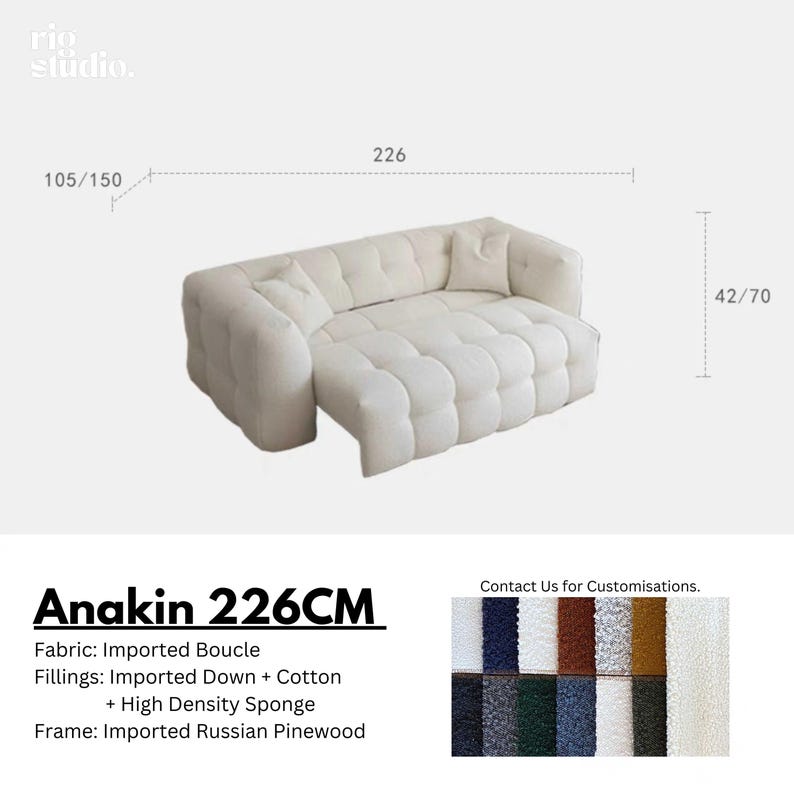 Minimal Electric Extendable Sofa – Luxurious Beige Couch by Salina ...