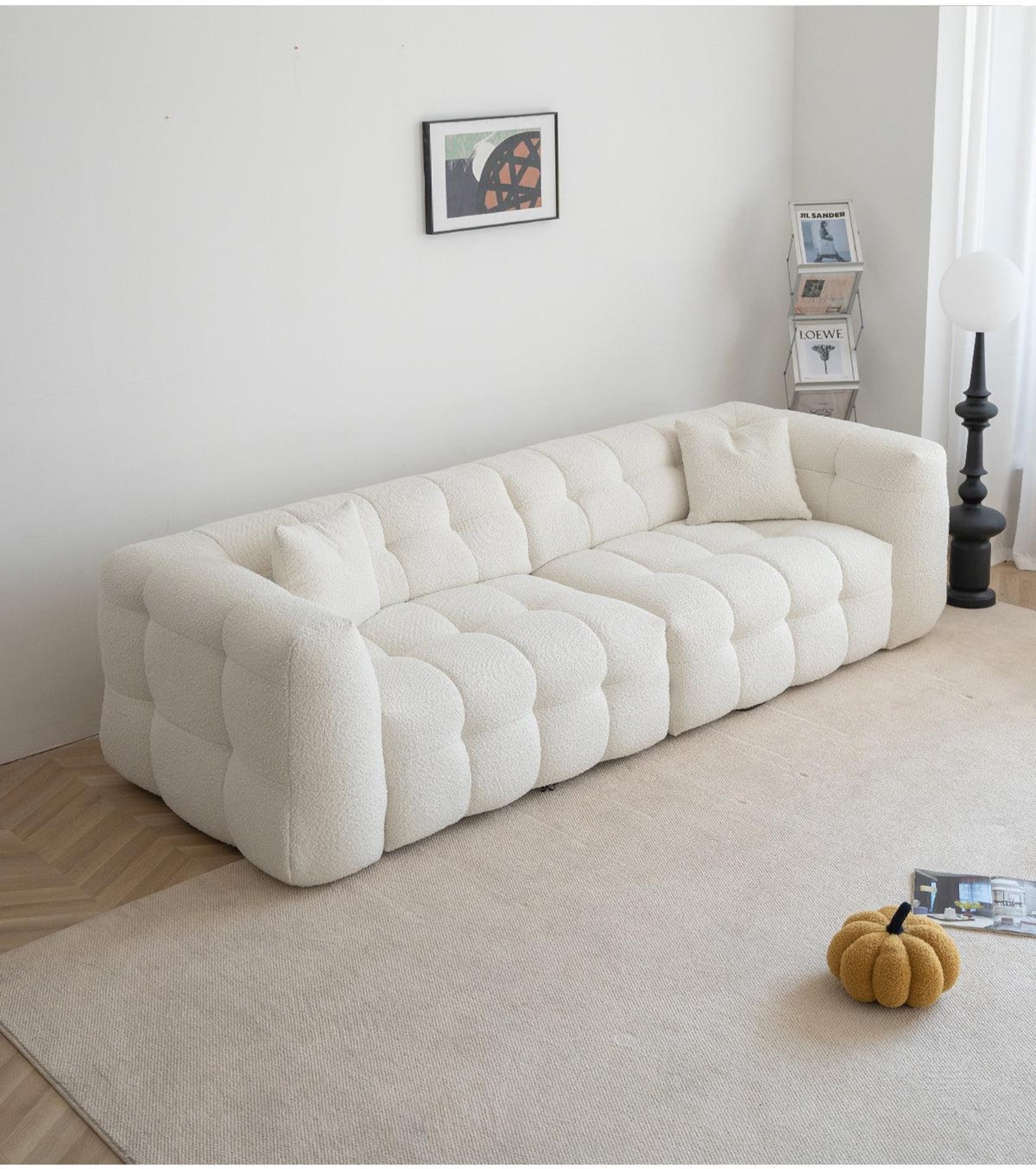 Minimal Electric Extendable Sofa – Luxurious Beige Couch by Salina ...