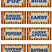Carnival Food Labels, Circus Food Labels, Carnival Food Tags, Circus ...