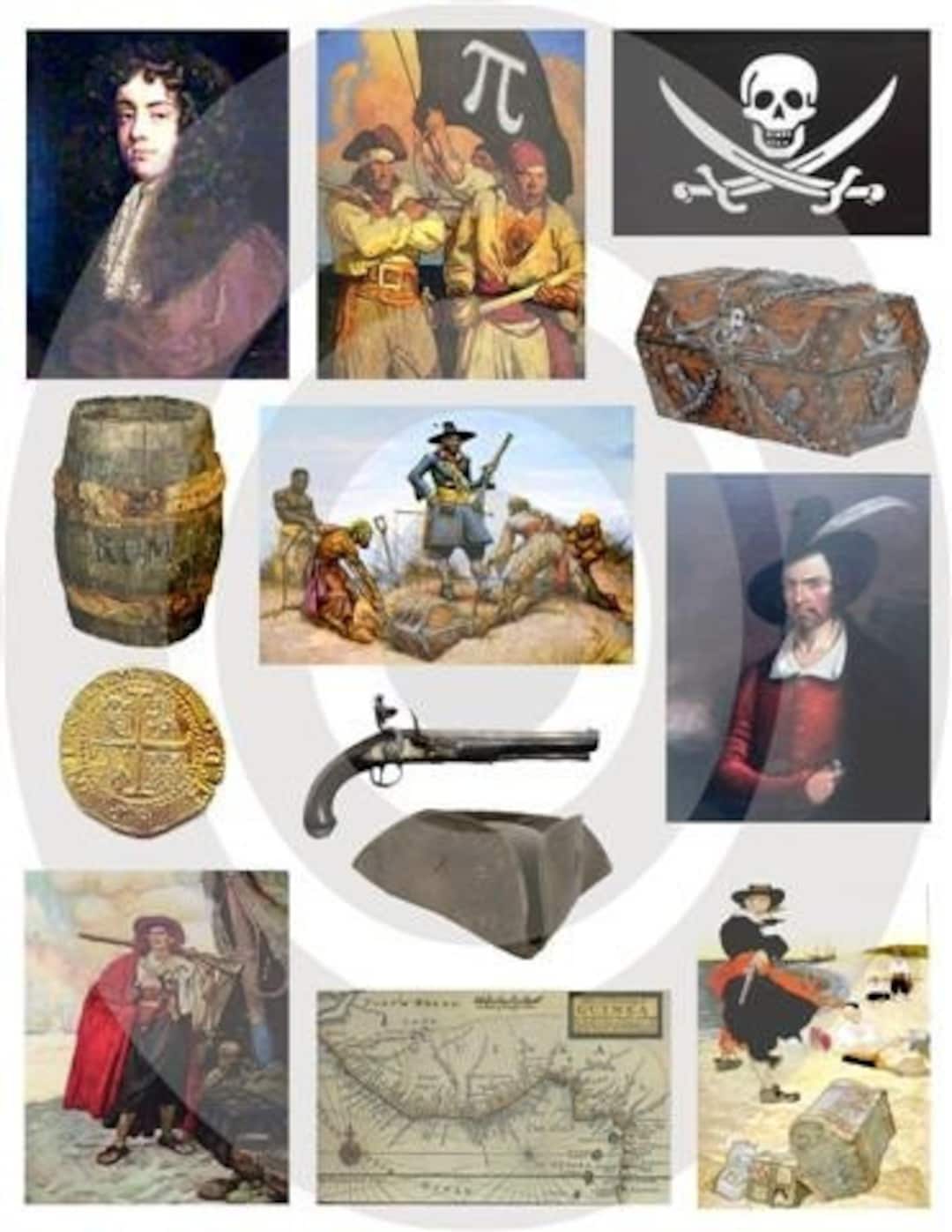 Pirate Collage Sheet 1 - Etsy
