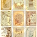 Vintage Cabinet Card Backs Digital Collage Sheet 1 - Etsy