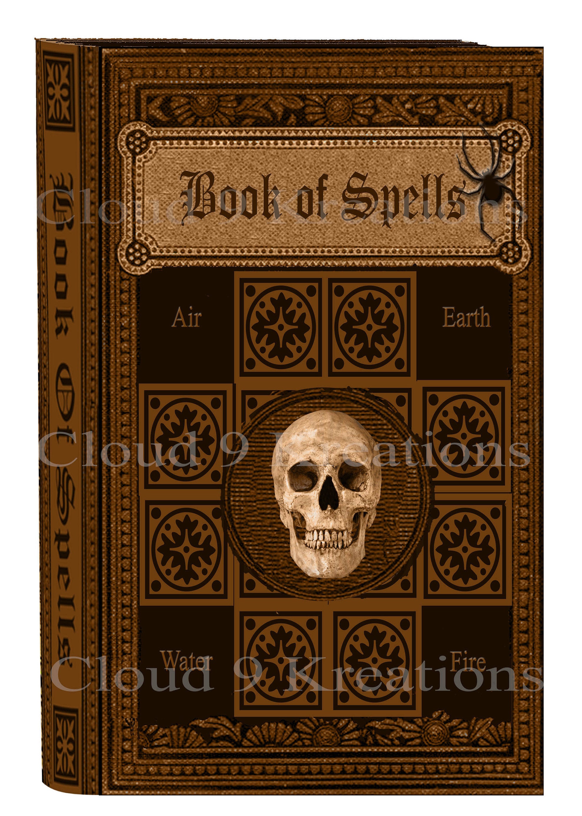 Halloween Spell Book Cover, Spell Book, Spell Book Cover, - Etsy