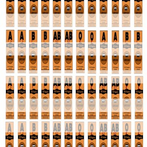 Halloween Blood Type Labels & Tags Test Tube Labels Blood - Etsy Canada