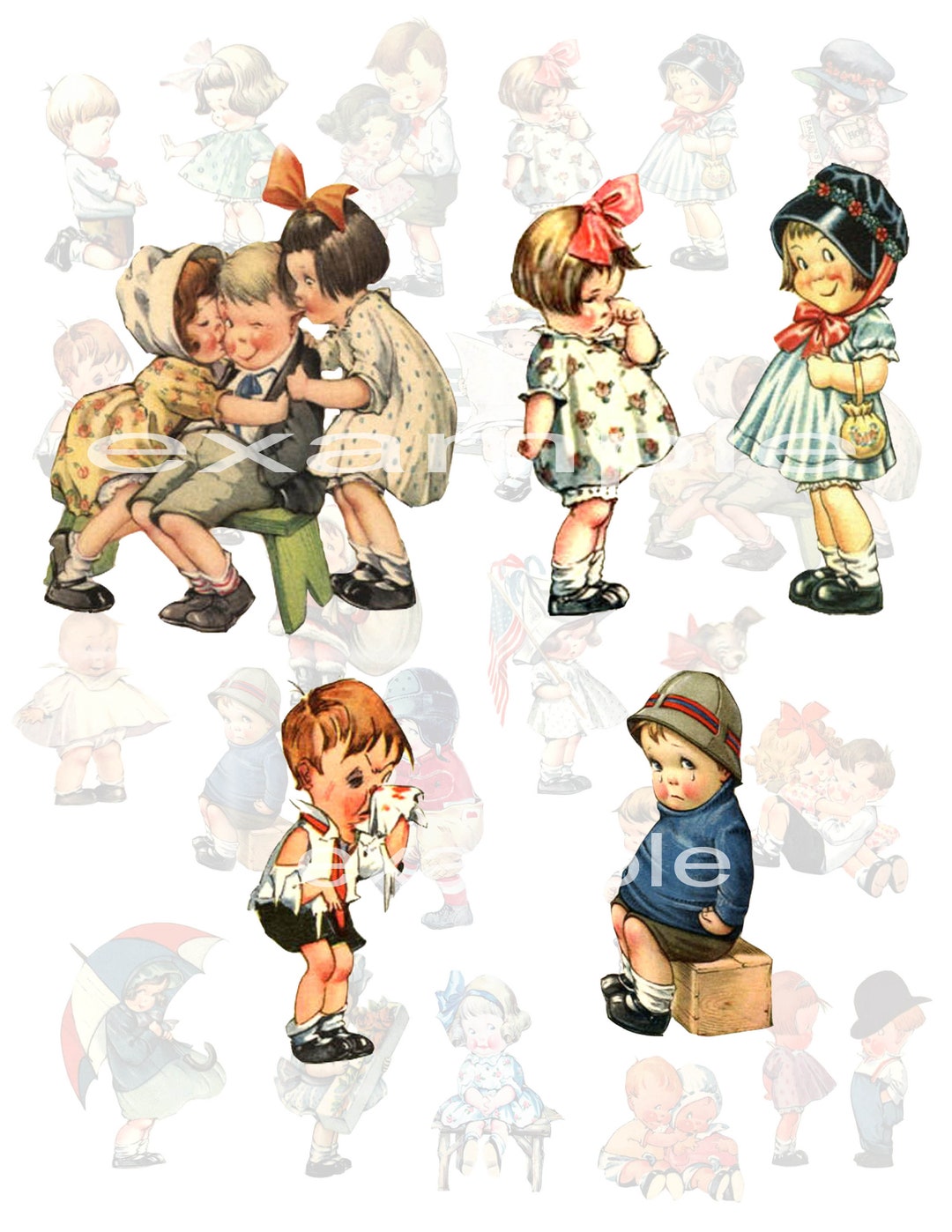 Charles Twelvetrees Vintage Chubby-cheeked Kids . . . Digital Collage ...