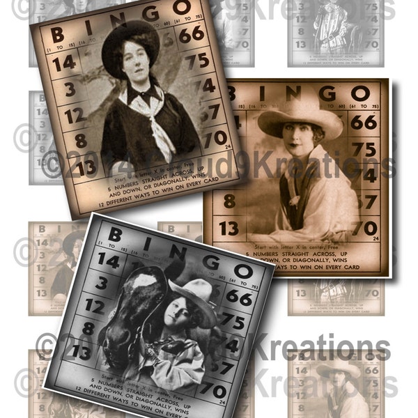 Cowgirl Bingo - Etsy