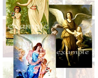 Angels Digital Collage Sheet 1 | Etsy